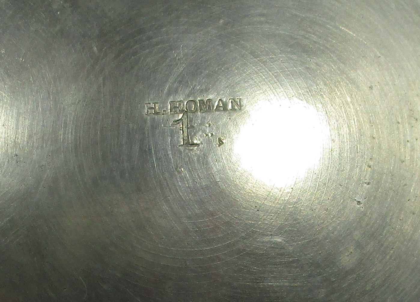 Selected 19th-Century Homan Pewter/Britannia Ware (1852-1865), Arranged ...